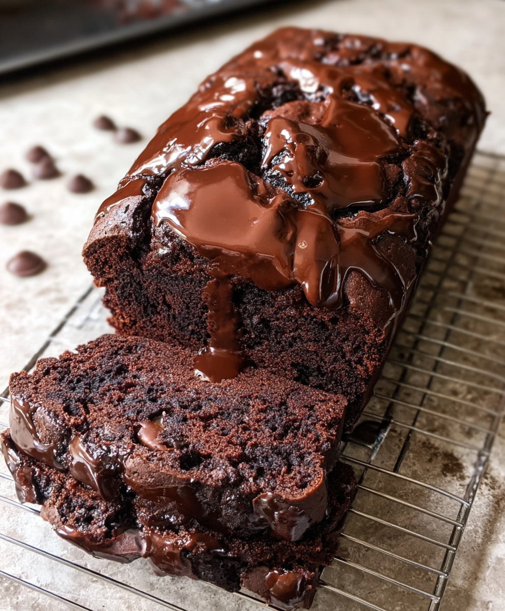 Hot Fudge Brownie Bread - recipebysara