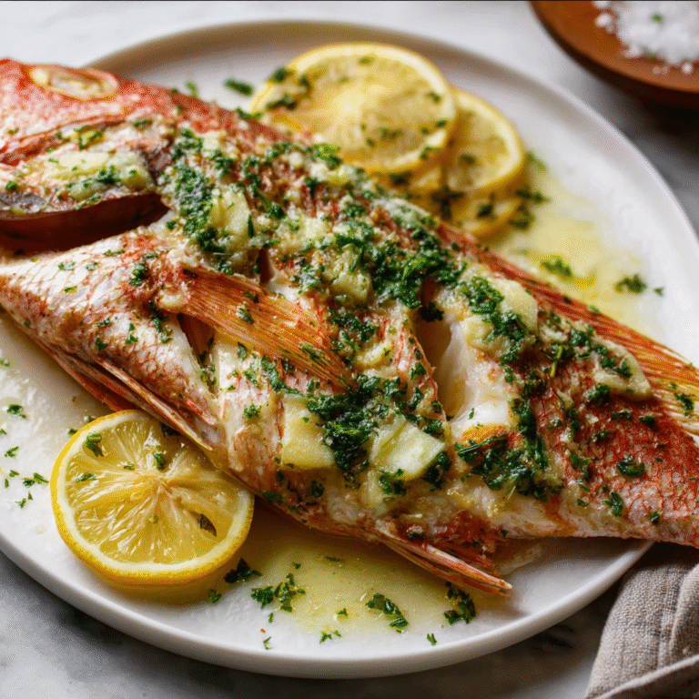 Baked Red Snapper with Lemon Herb Butter: A Restaurant-Quality Dinner ...